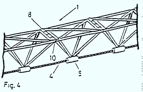 Viga modular articulada de geometría y longitud variables